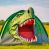 Are The 3D Dinosaur Camping Tents Real? - 10 Toes Travel