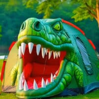 Are The 3D Dinosaur Camping Tents Real? - 10 Toes Travel